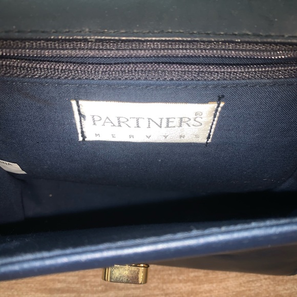 Bags | Vintage Mervyns Turnlock Shoulder Bagclutch Navy | Poshmark